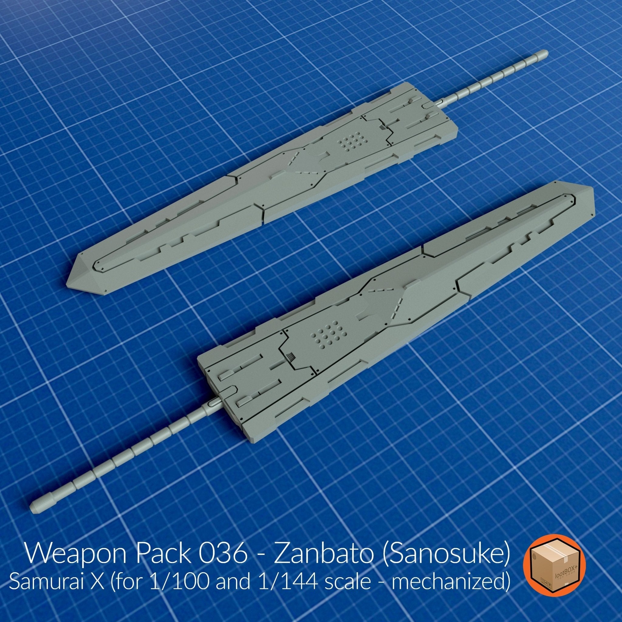 WP036 - Zanbato (Samurai X) – Trisagion Models