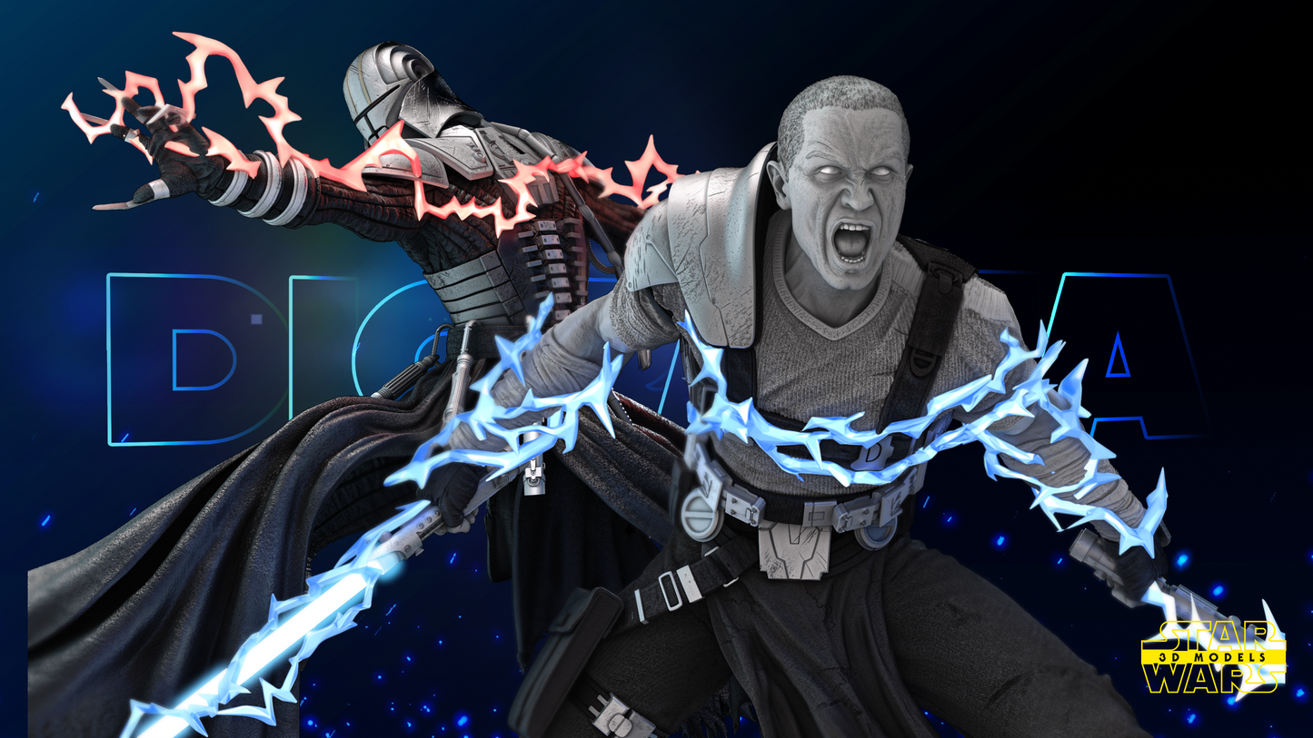 Starkiller & Galen Marek Diorama Base Kit – Trisagion Models