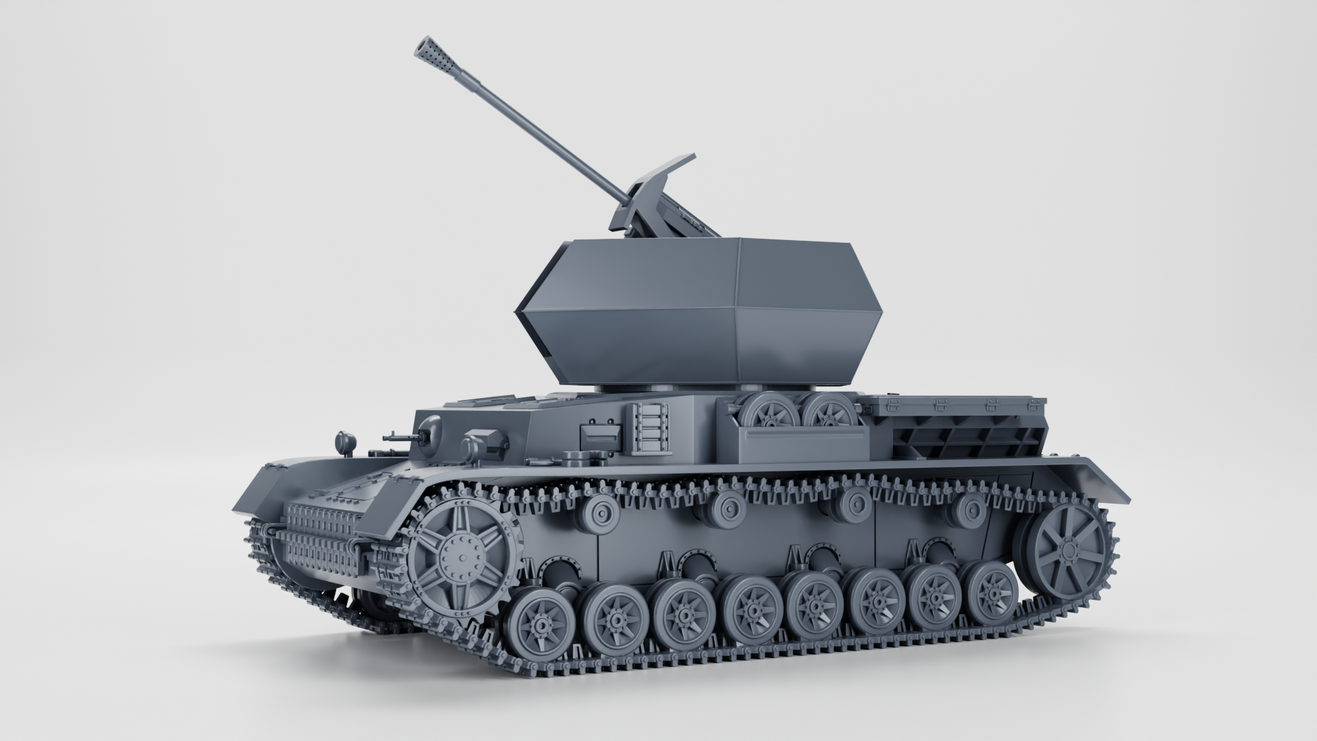 Flakpanzer IV "Ostwind" (3.7cm Flak43) - Germany - WW2 28mm Miniatures ...