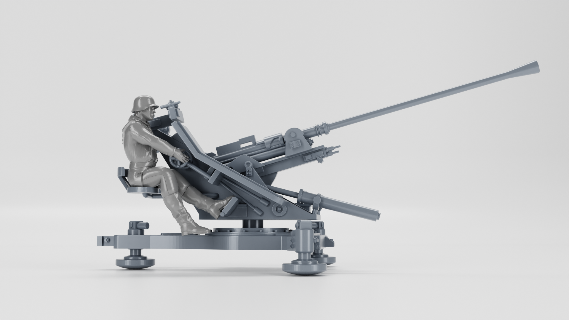 FlaK 36 37mm AA Gun - Germany - WW2 28mm Miniatures for Bolt Action ...