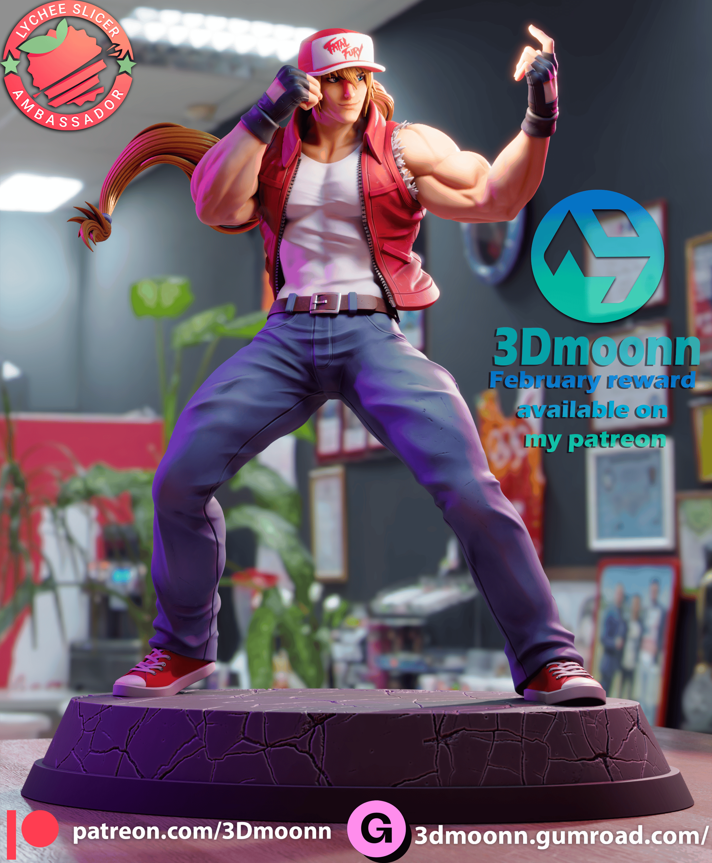 Terry Garage Kit Figure - The King of Fighters | 3DMoonn – Trisagion Models