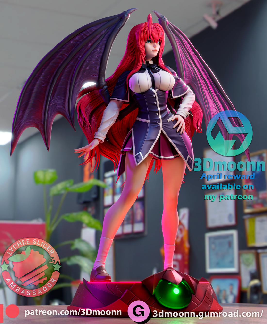 Rias Gremory Garage Kit Figure - Highschool DxD | 3DMoonn – Trisagion ...
