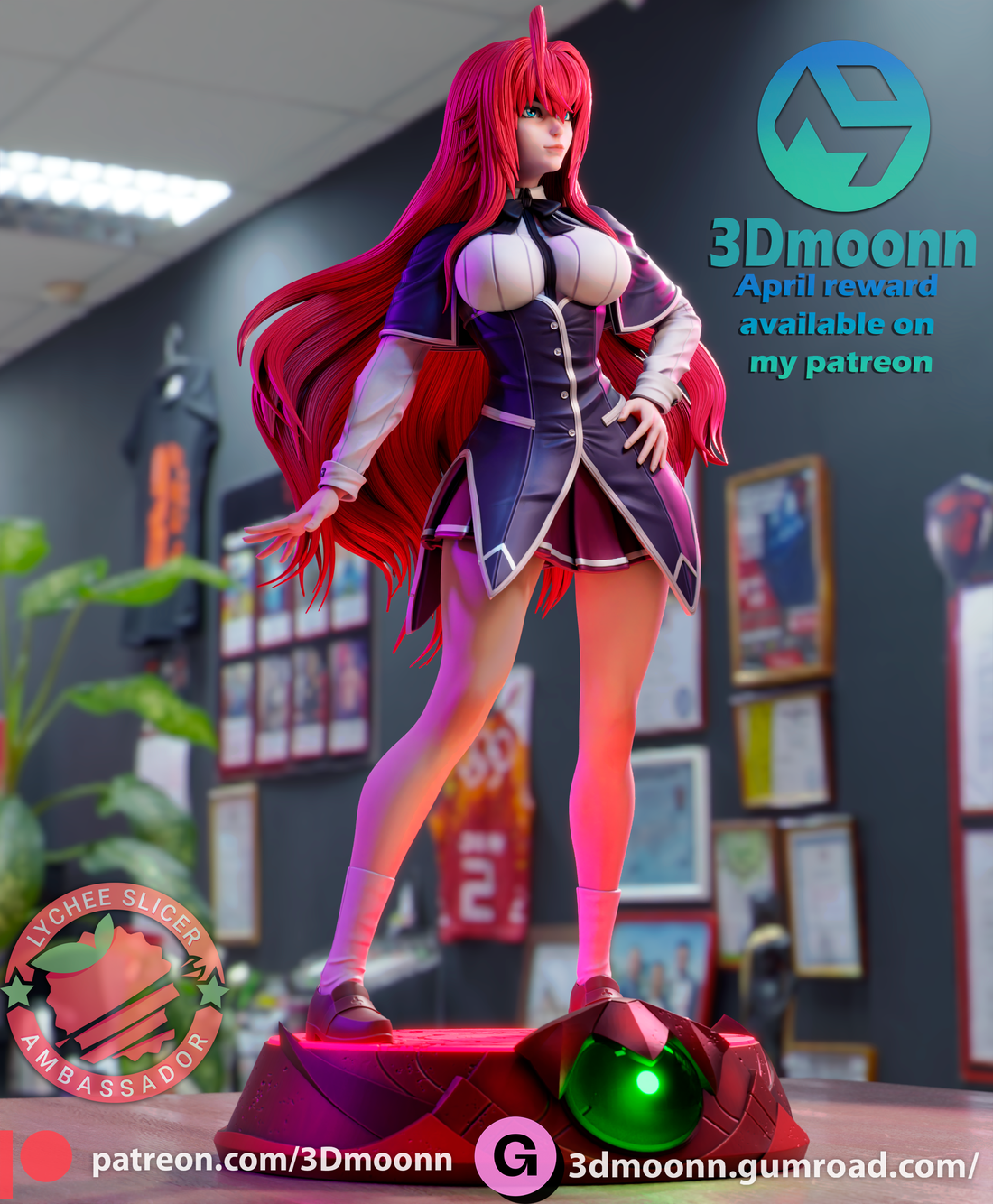 Rias Gremory Garage Kit Figure - Highschool DxD | 3DMoonn – Trisagion ...
