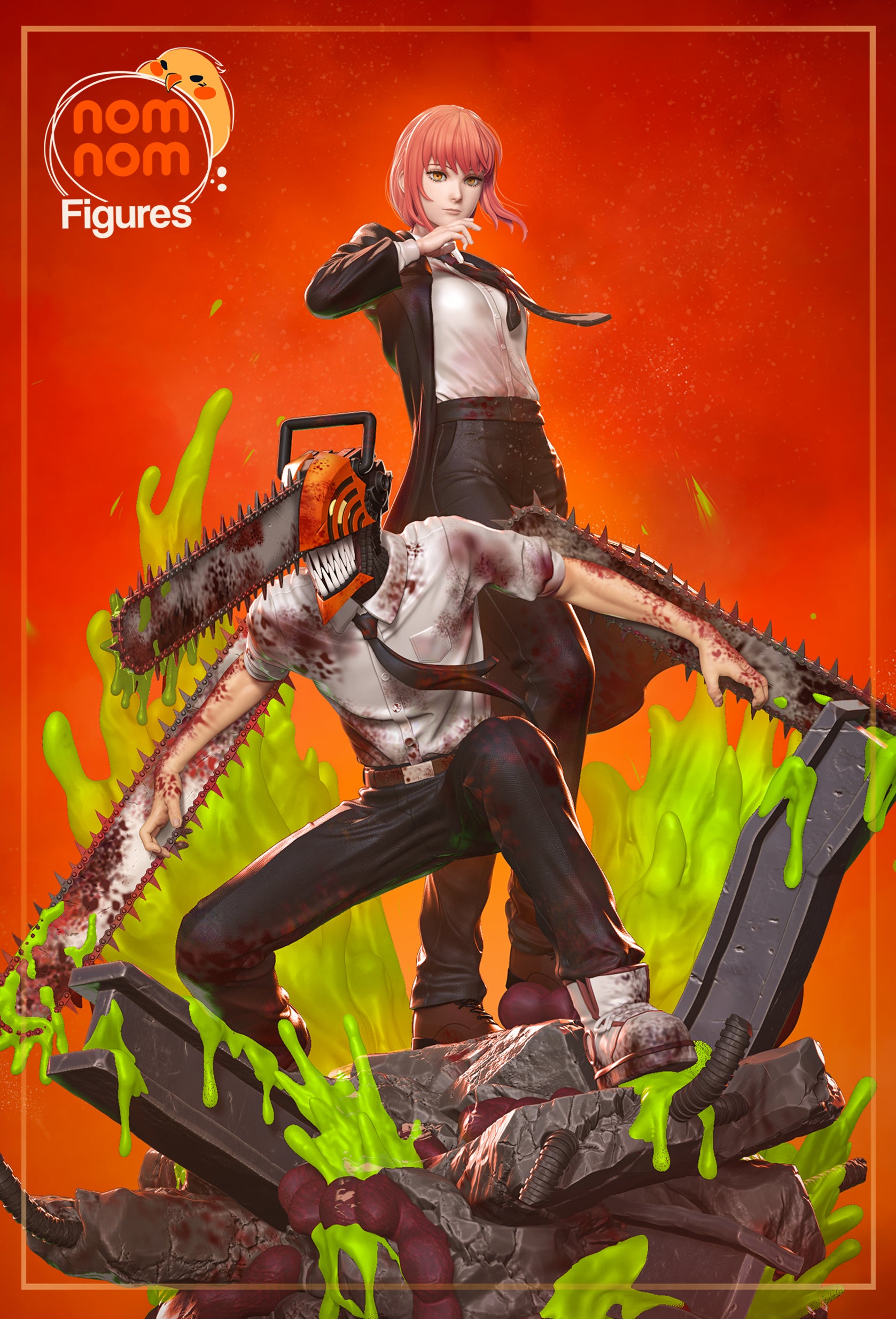 Makima and Denji Garage Kit Figure [Chainsaw Man] (NomNom) – Trisagion ...