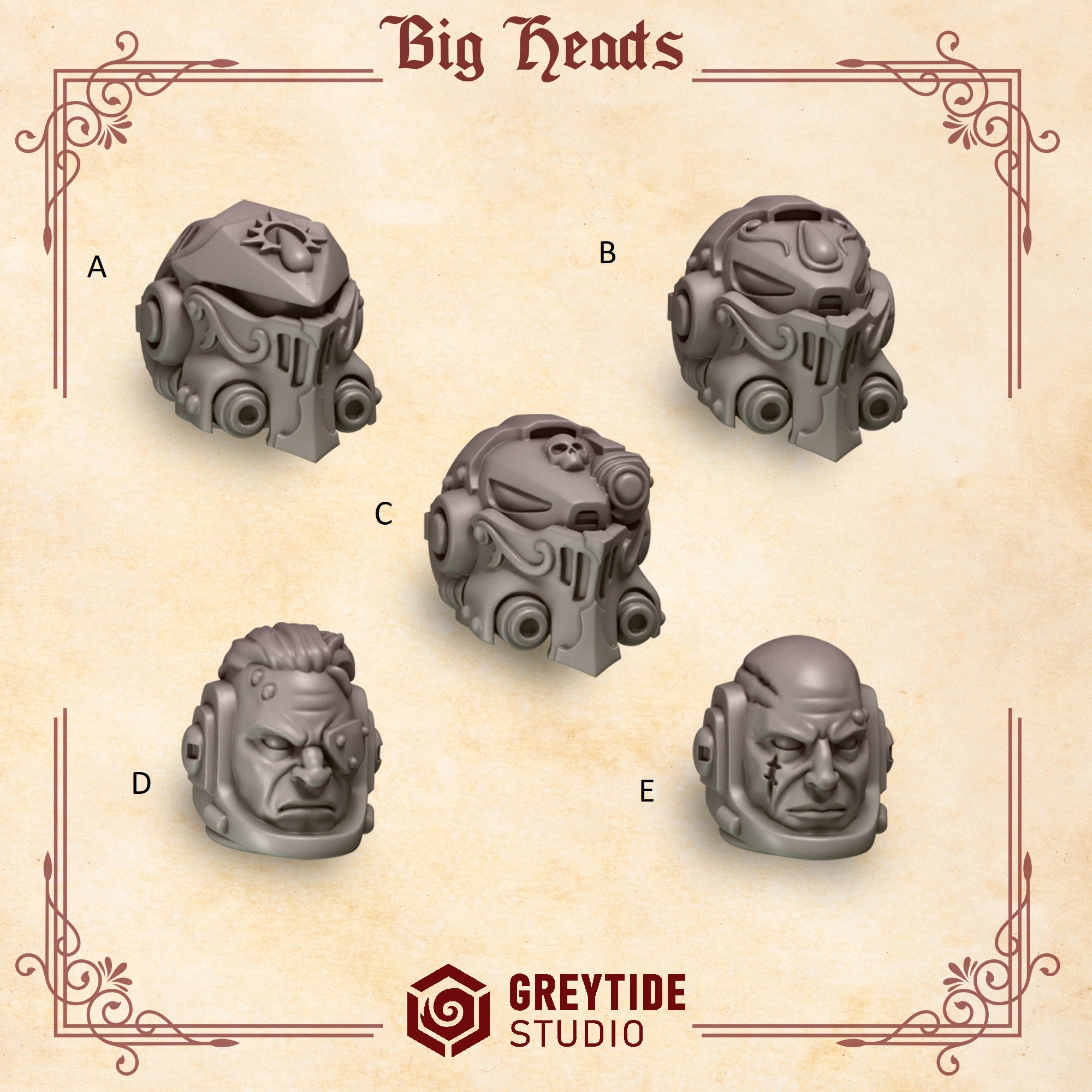 Blood Angels Terminator Helmets - Crimson Lords – Trisagion Models