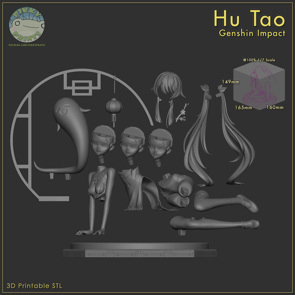 Hu Tao Garage Kit Figure (Genshin Impact) – Trisagion Models