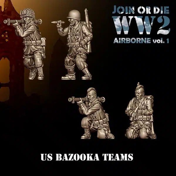 Bazooka Team Airbourne - 28mm Wargaming Tabletop Miniatures | 3DBreedM ...
