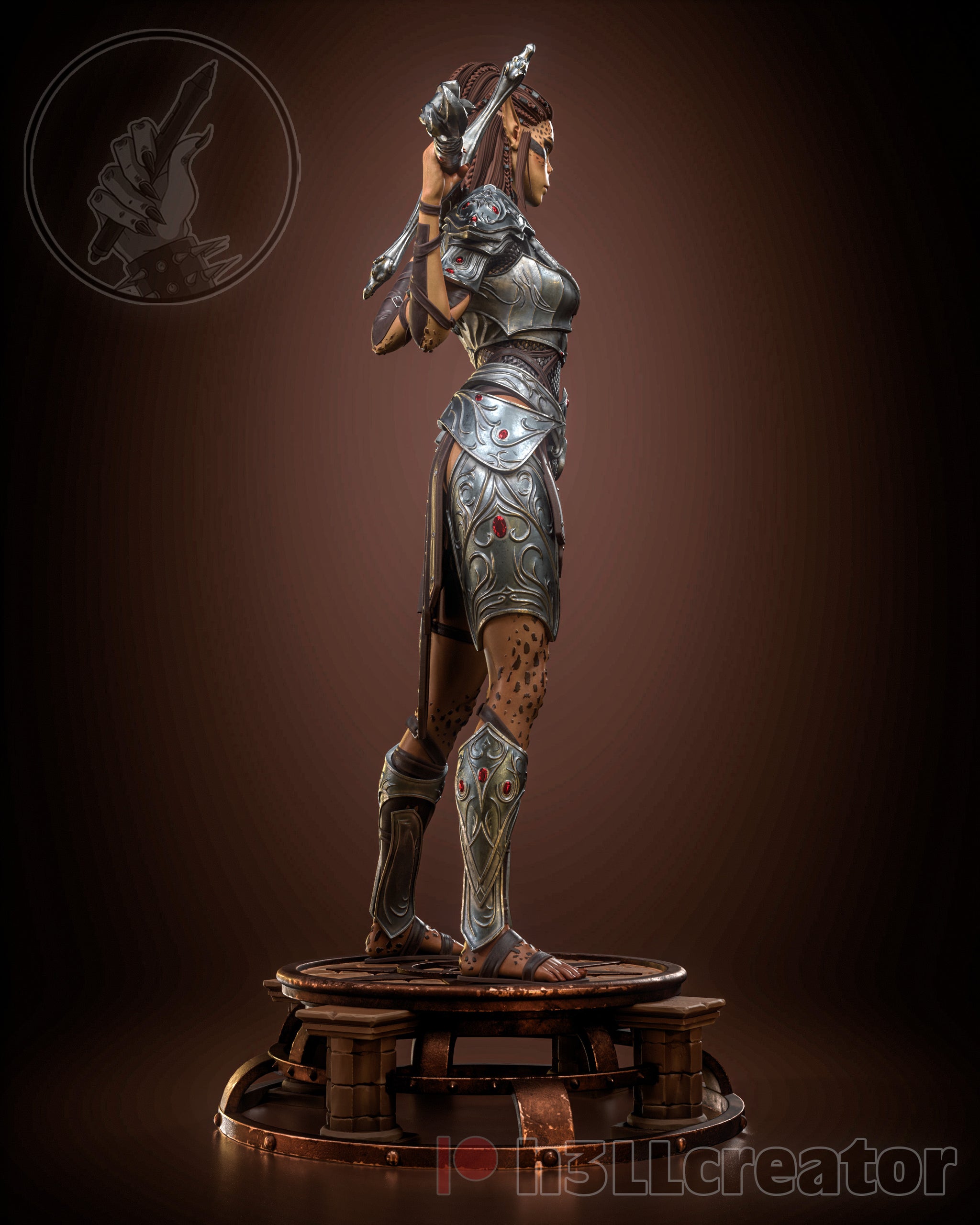 Lae'zel - Baldur's Gate Garage Kit Figure | H3LLCreator – Trisagion Models