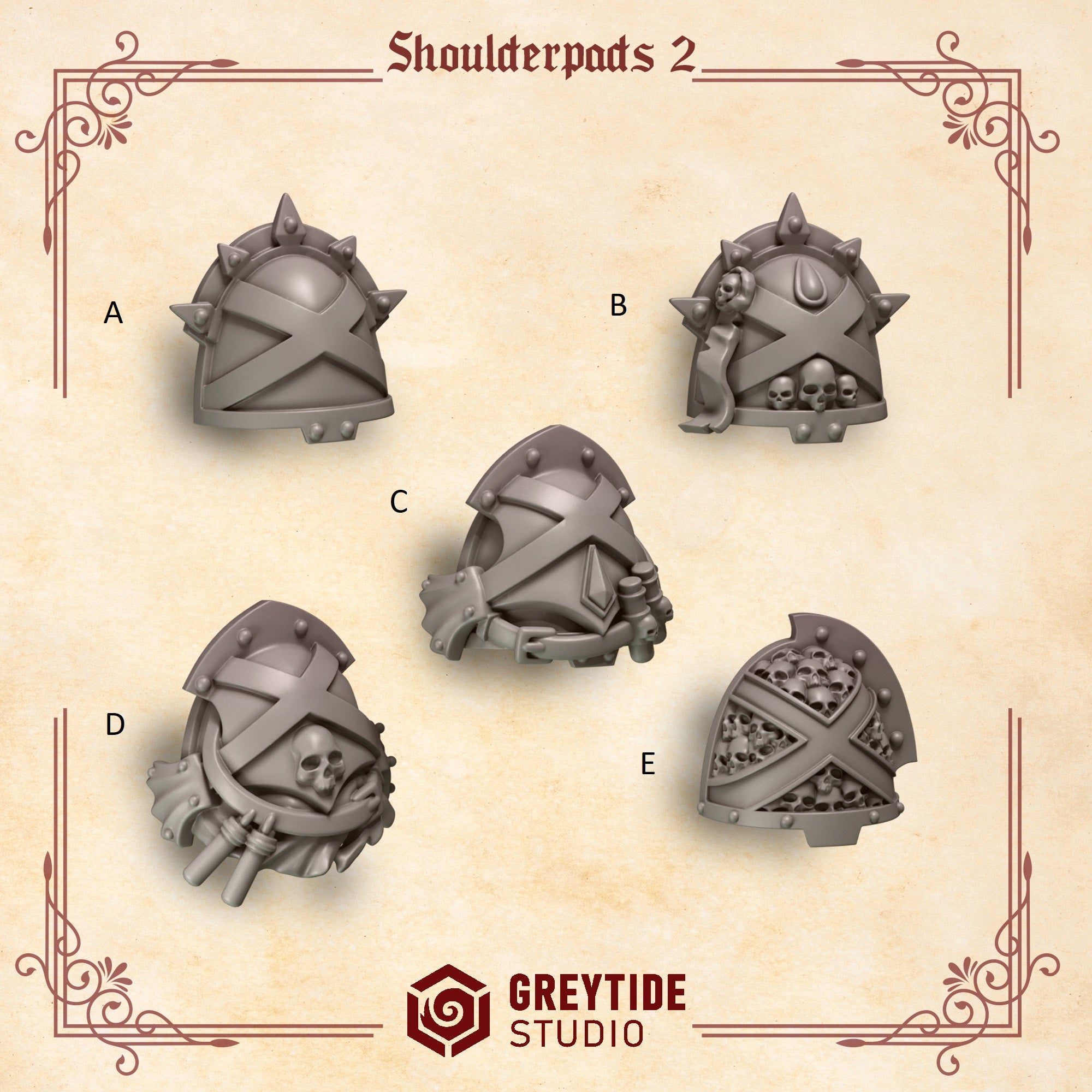 BA DC Shoulder Pads - Crimson Lords – Trisagion Models