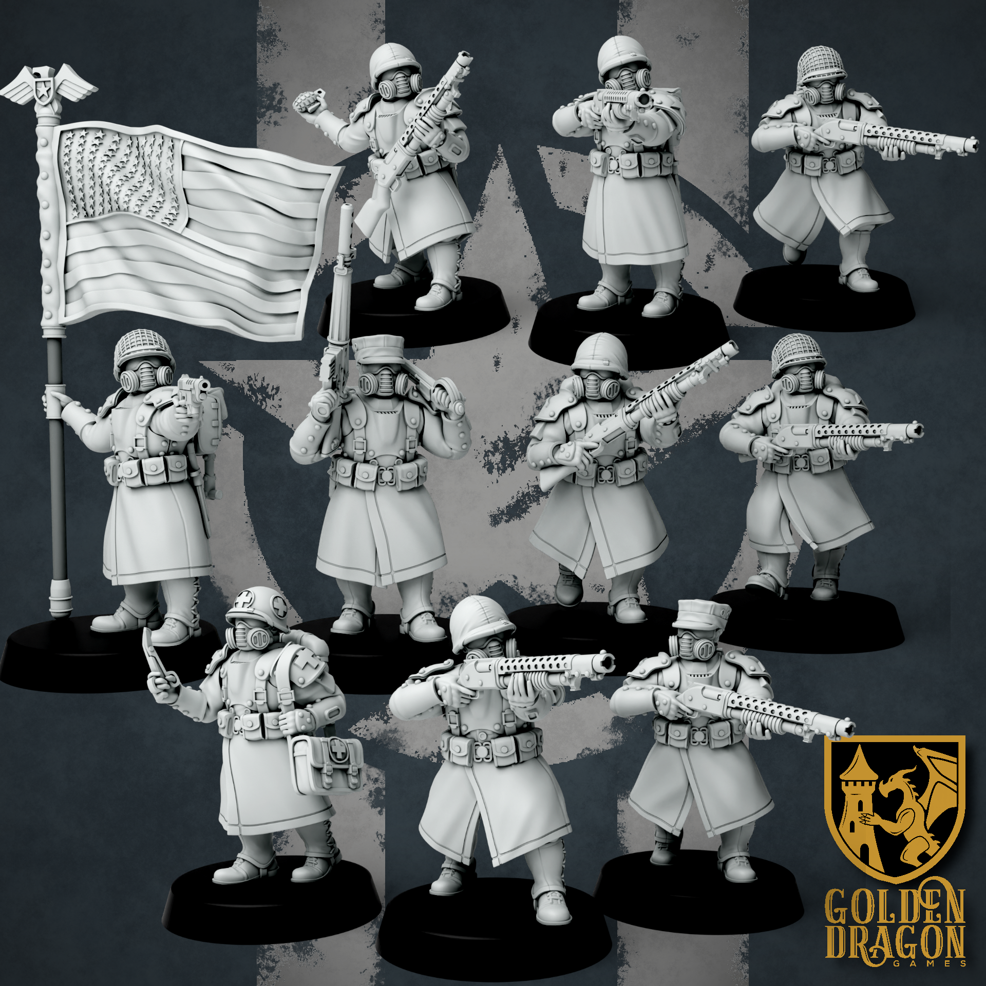 Veteran Infantry and Command - United States of America – Trisagion Models