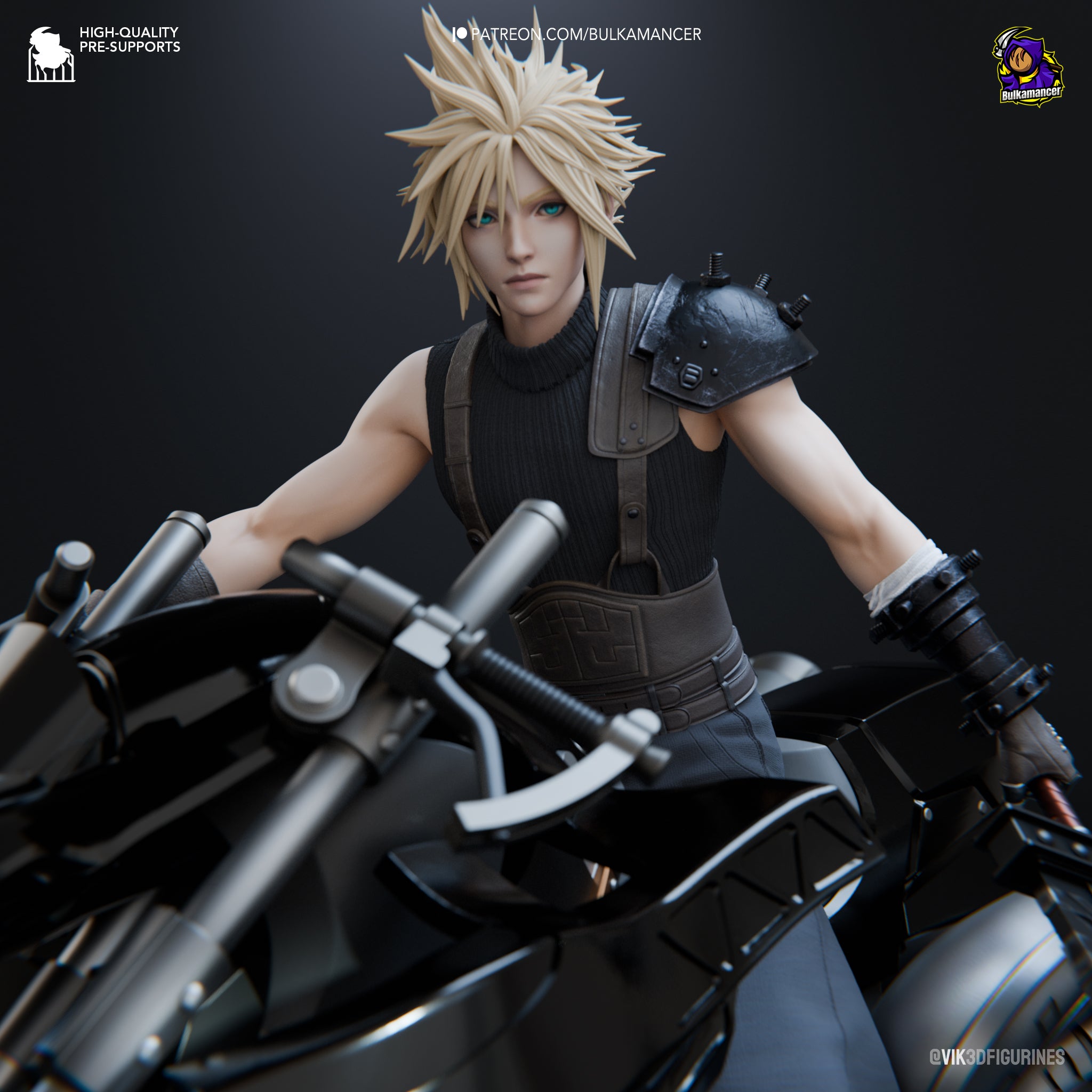 Cloud on Hardy-Daytona Bike Garage Kit Figure – Trisagion Models