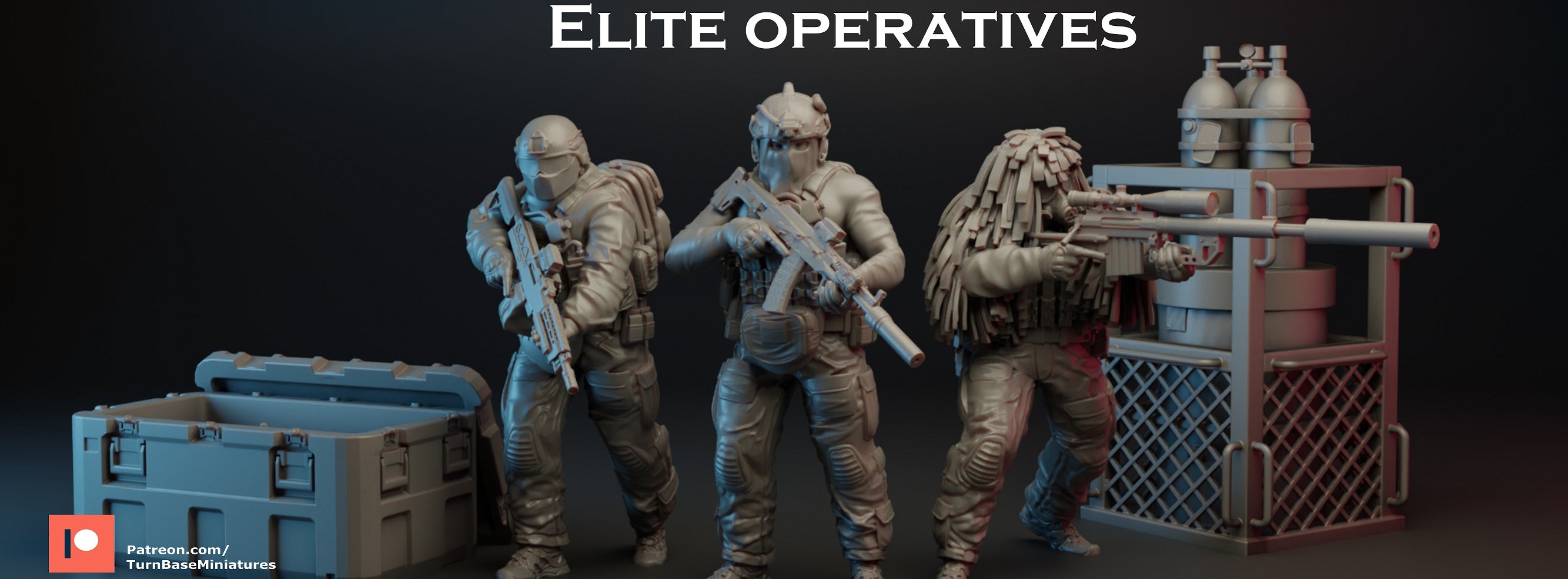 Apex Group Elite Operatives - 28mm Modern Wargaming Tabletop Miniature ...