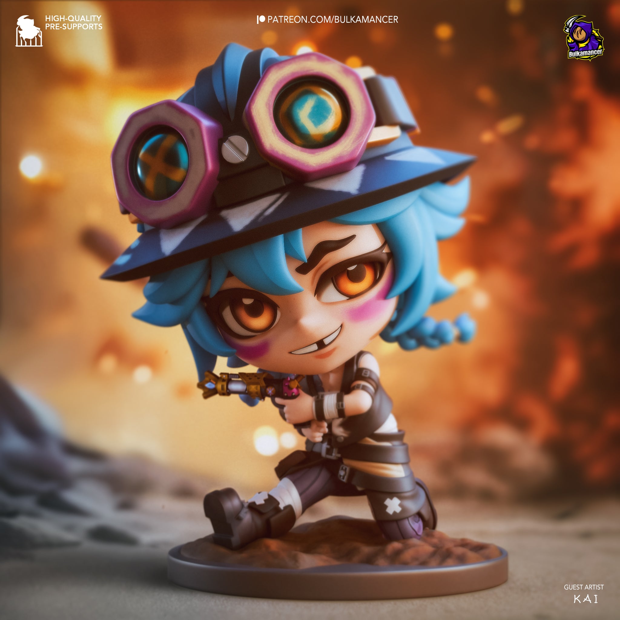 Chibi Arcane Isha Garage Kit Figure - Arcane | Bulkamancer Sculpts ...