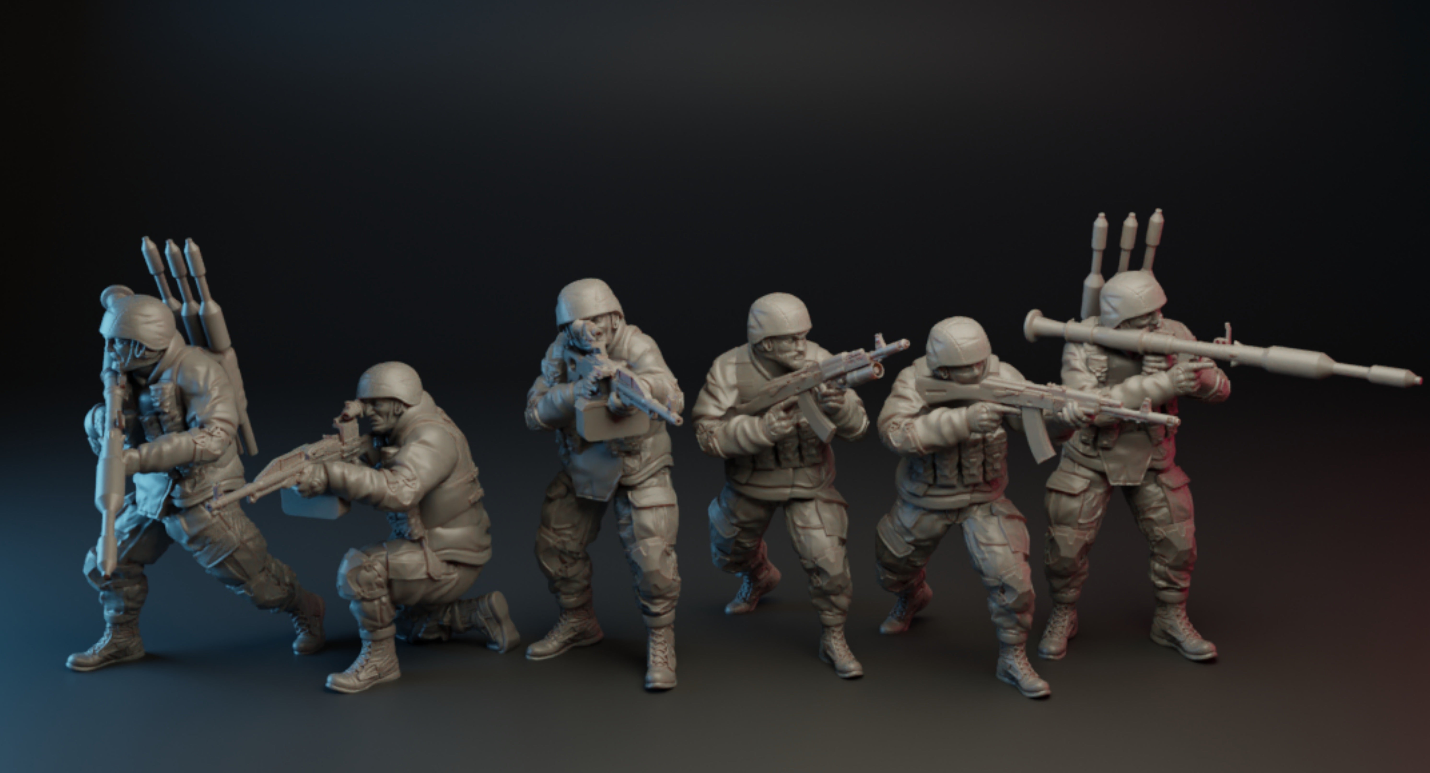 Modern Russian Infantry Squad - 28mm Modern Wargaming Tabletop Miniatu ...
