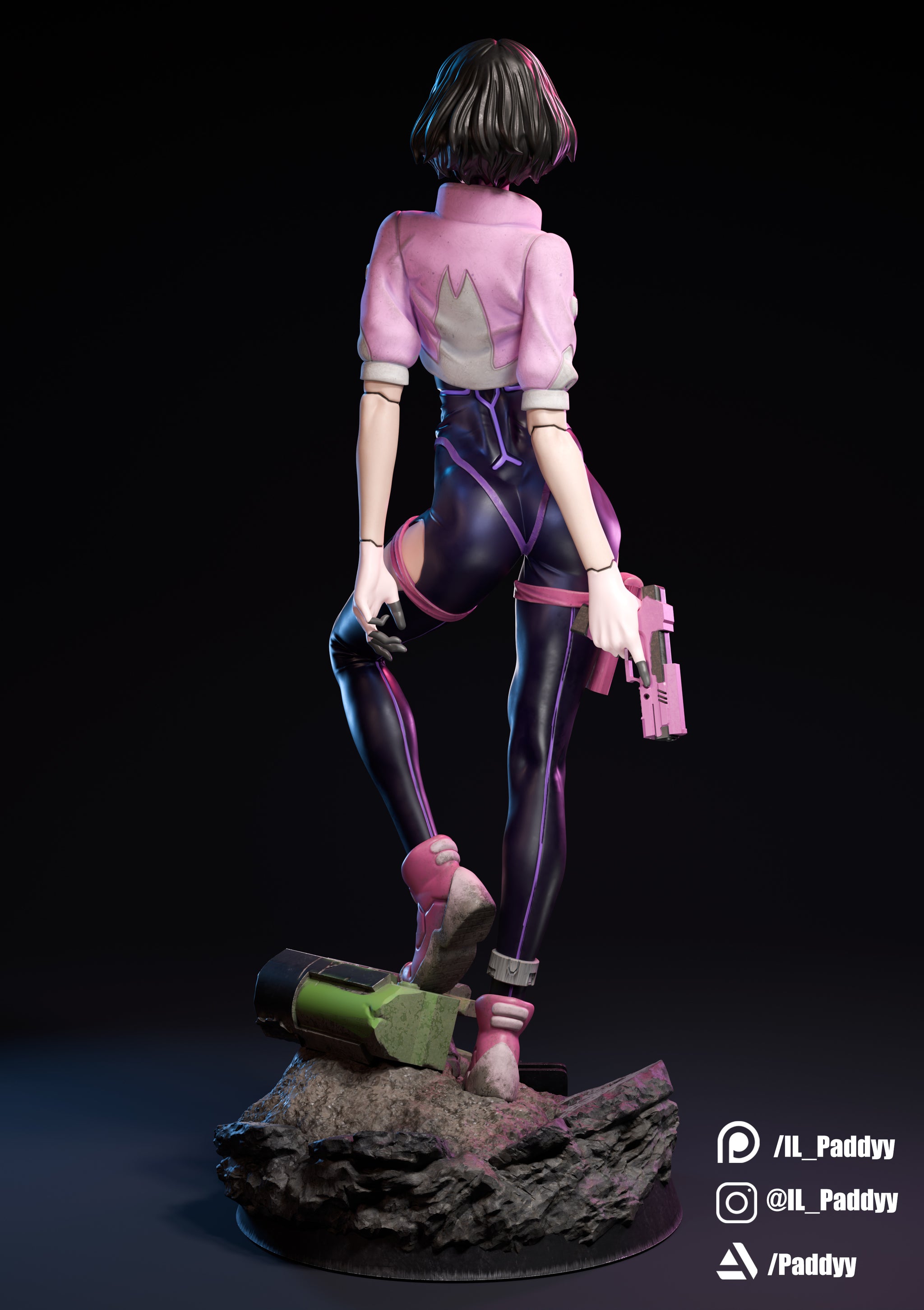 Sasha Garage Kit Figure (Cyberpunk Edgerunners) – Trisagion Models