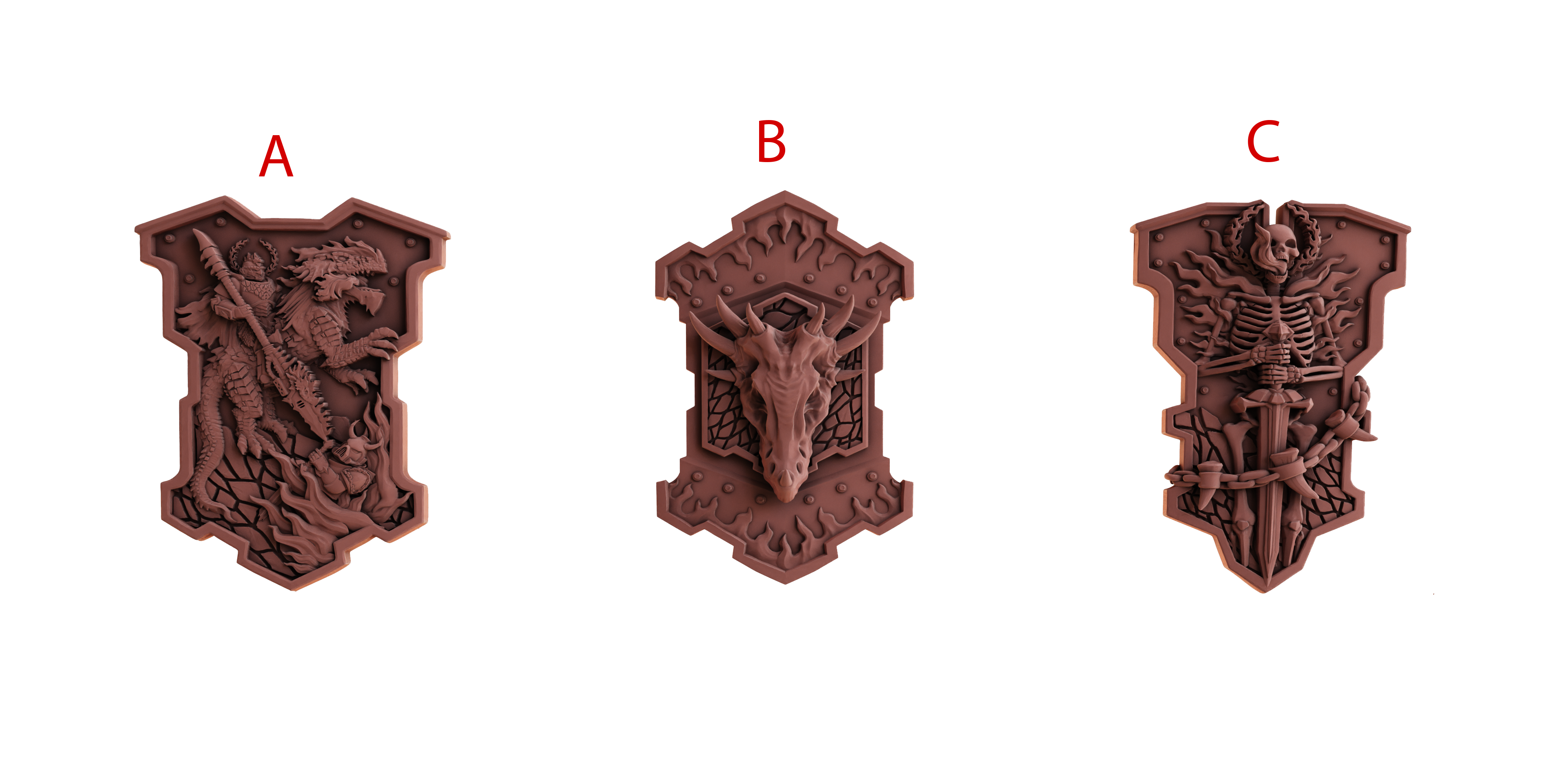 Shields - Blade Keepers - Fire Lizards – Trisagion Models
