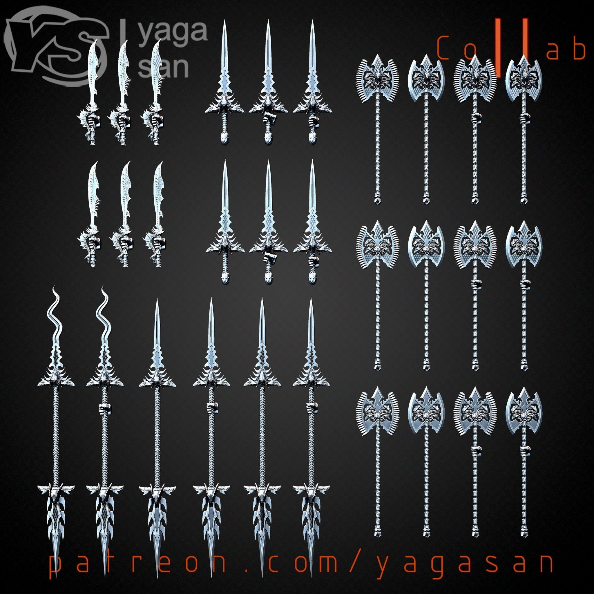 Alpha Legion Weapons Mega-Pack – Trisagion Models