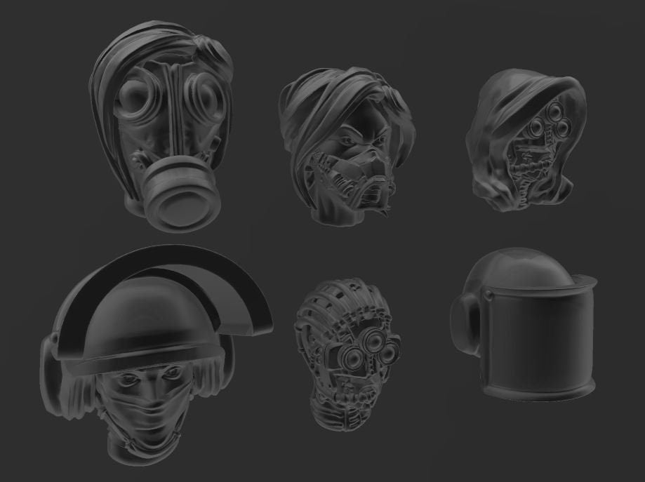 Alt Female Heads - SciFi Set B – Trisagion Models