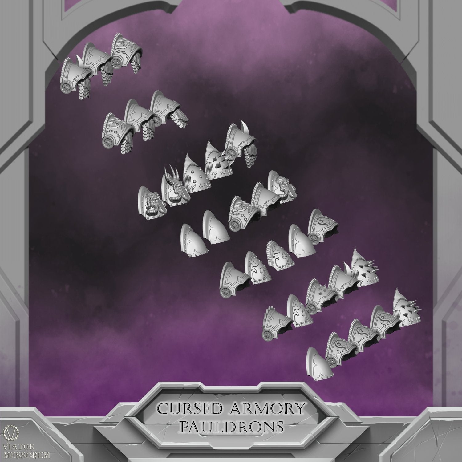 Cursed Armory: Pauldrons – Trisagion Models