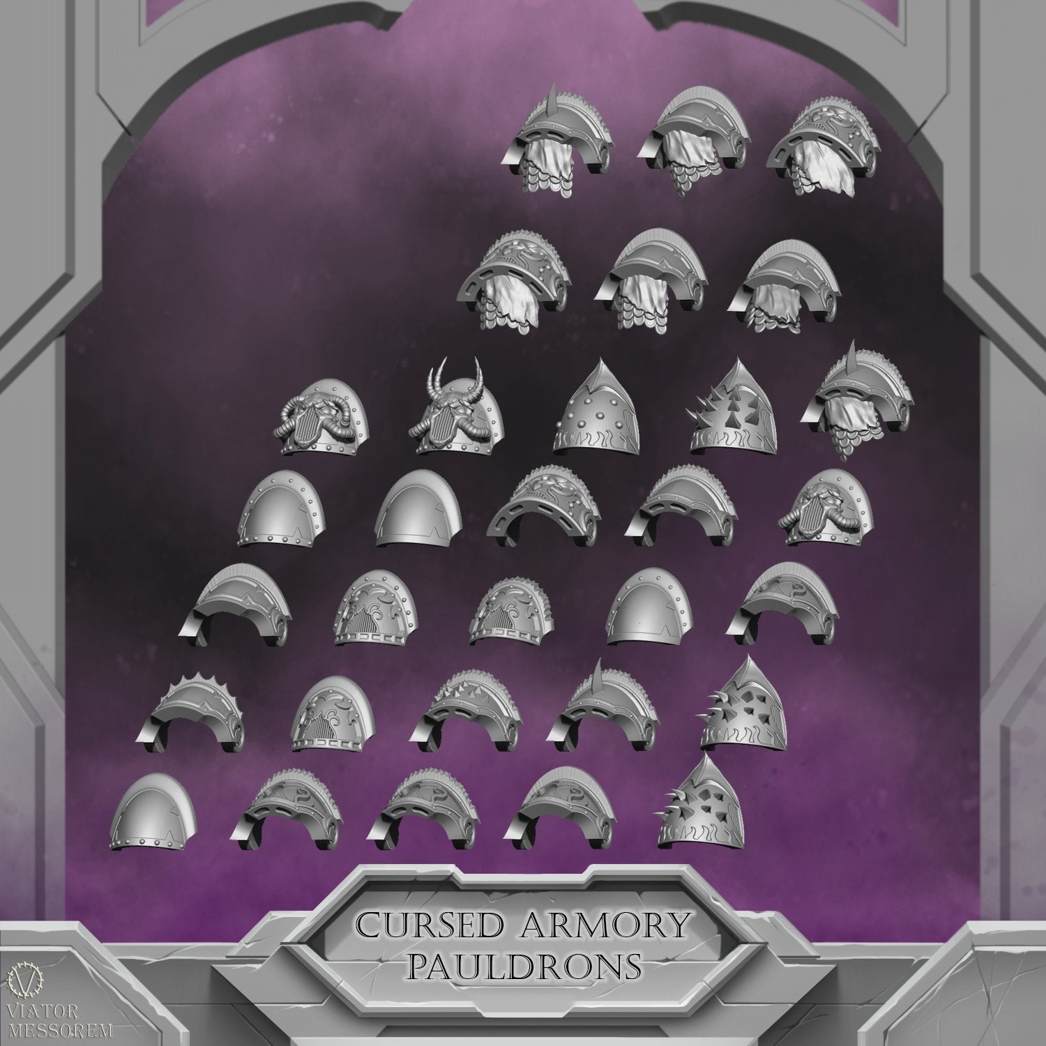 Cursed Armory: Pauldrons – Trisagion Models