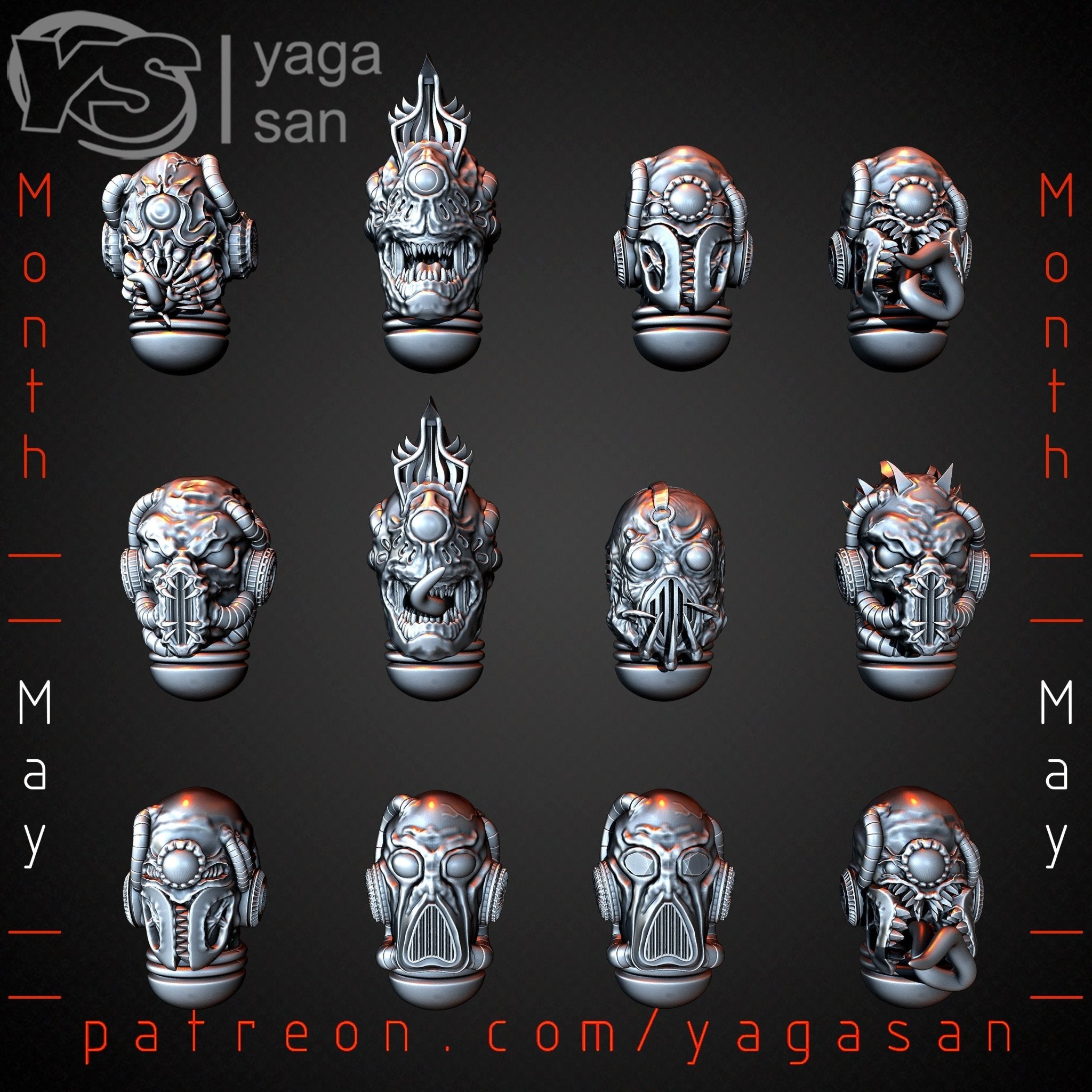 CW Emperor's Sons Heads Pack – Trisagion Models