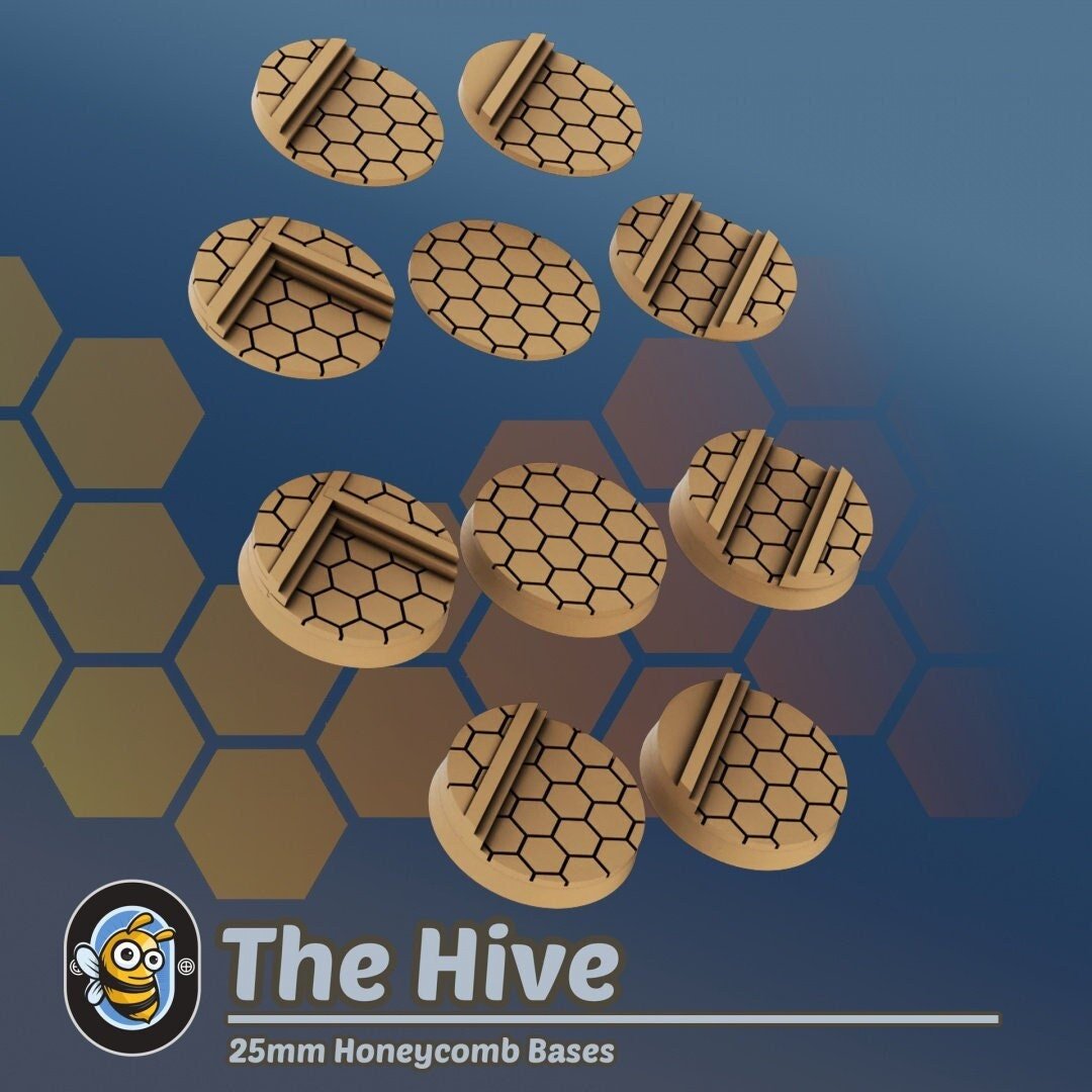 Honeycomb 25mm SciFi Bases – Trisagion Models