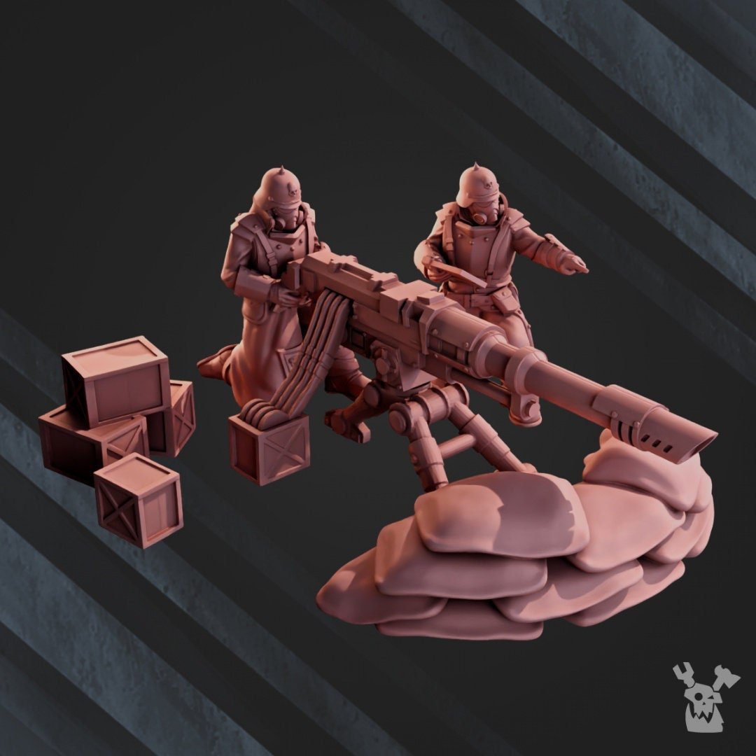 Lascannon Heavy Weapons Support Team Death Division – Trisagion Models