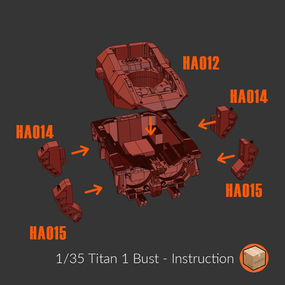 Titan 001 Heavy Arms Bust 1/35 – Trisagion Models