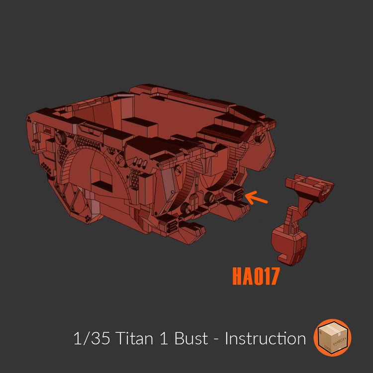 Titan 001 Heavy Arms Bust 1/35 – Trisagion Models
