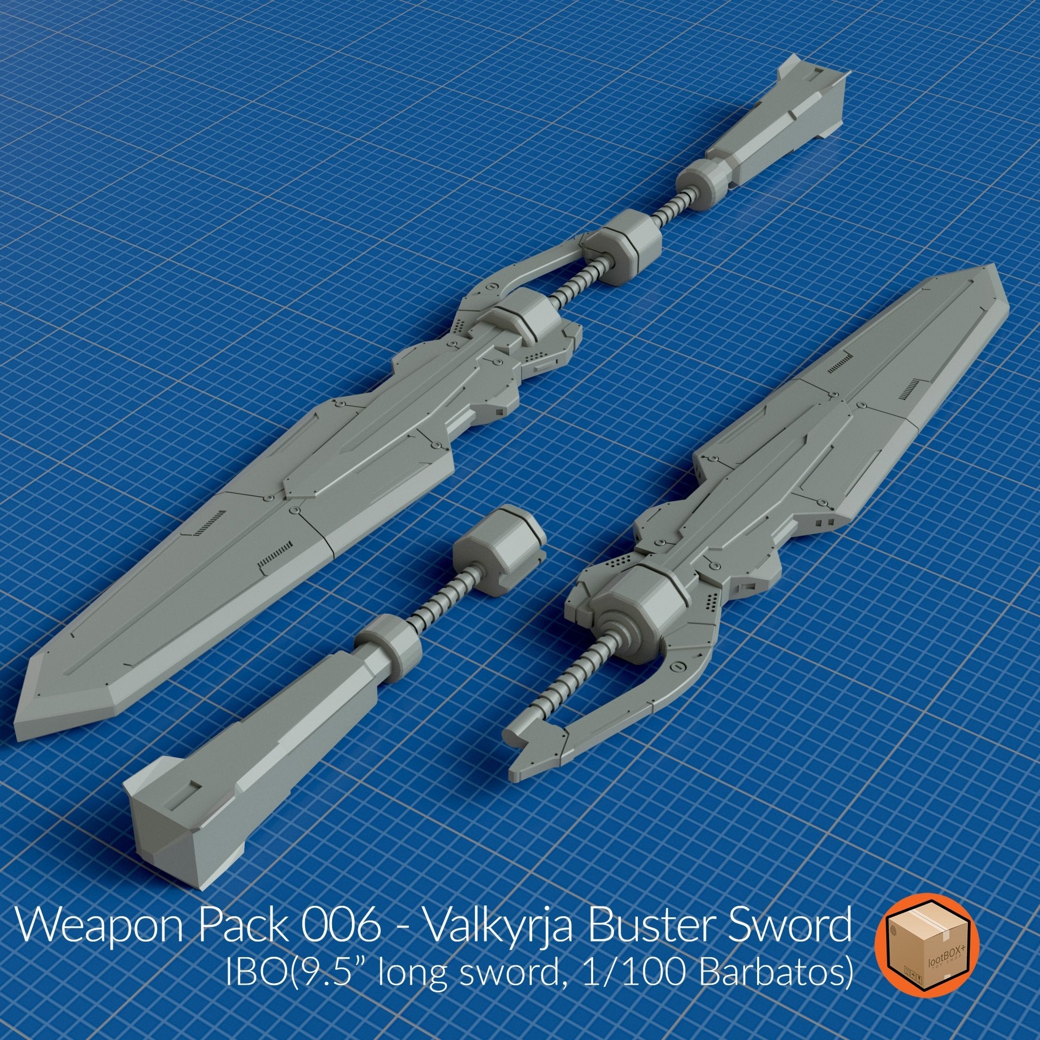 WP006 - Valkyrja Buster Sword – Trisagion Models